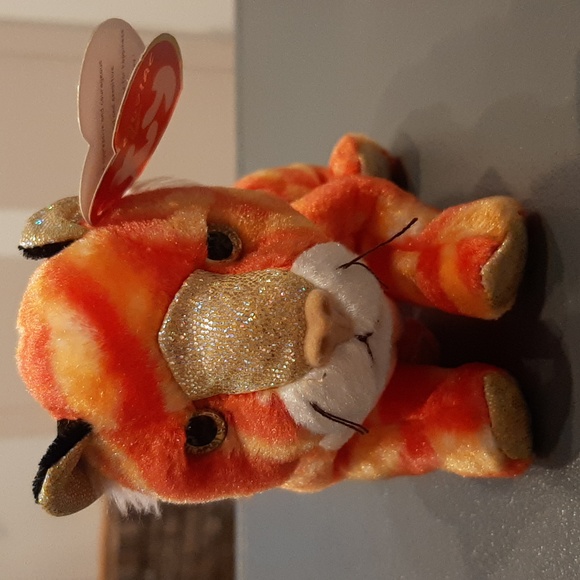 Ty | Toys | Zodiac Tiger Retired Ty Beanie Baby 200 Orange Gold Pe ...